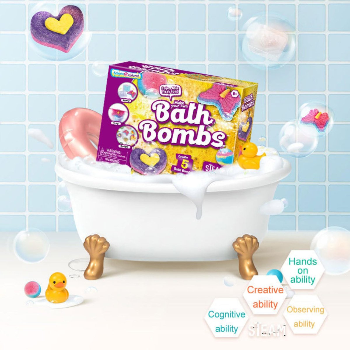 DIY Bath Bomb Science Kit – Fizzy Fun for Creative Kids! – Planet Junior