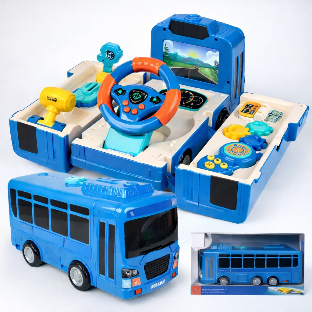 2-in-1 Transforming Activity Bus Play Set – Learning & Driving ...