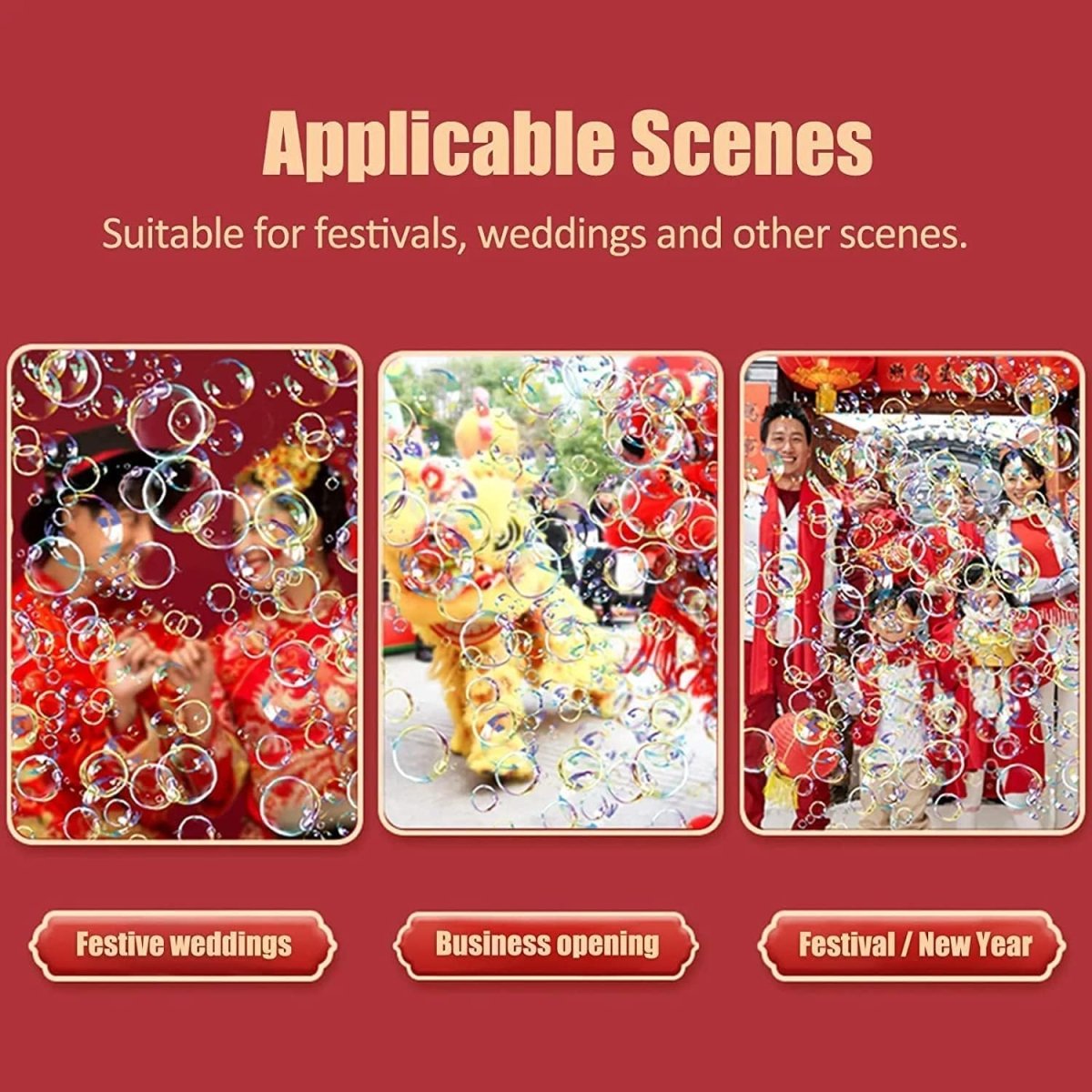 Rechargeable Automatic Fireworks Bubble Machine – Planet Junior