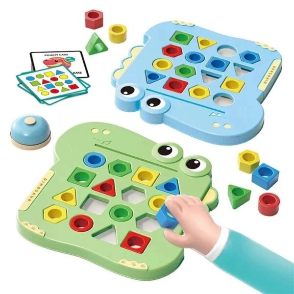 Dinosaur Shape Pairing Board – Early Learning Matching Game for Kids ...