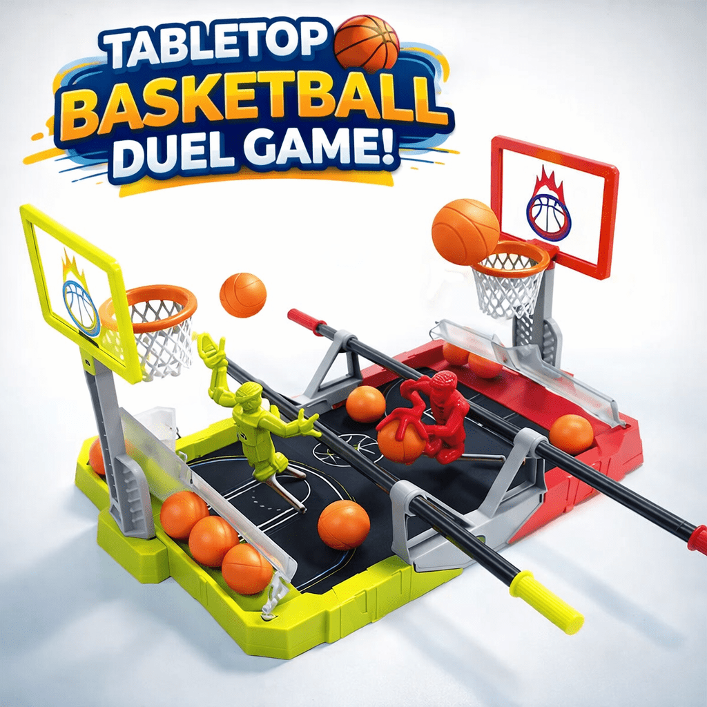 Indoor 2-in-1 Foosball & Basketball Tabletop Set – Planet Junior