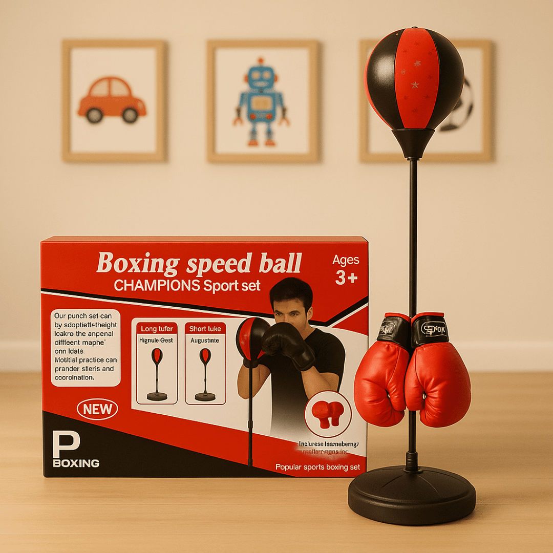 🥊 Kids Adjustable Boxing Speed Ball Set (with Gloves) – Planet Junior