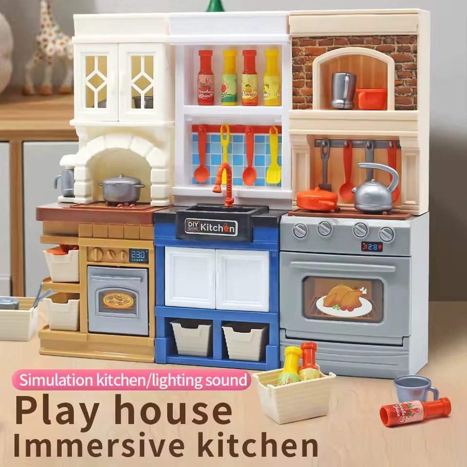 Kitchen Set with Lights & Music for Fun Cooking – Planet Junior