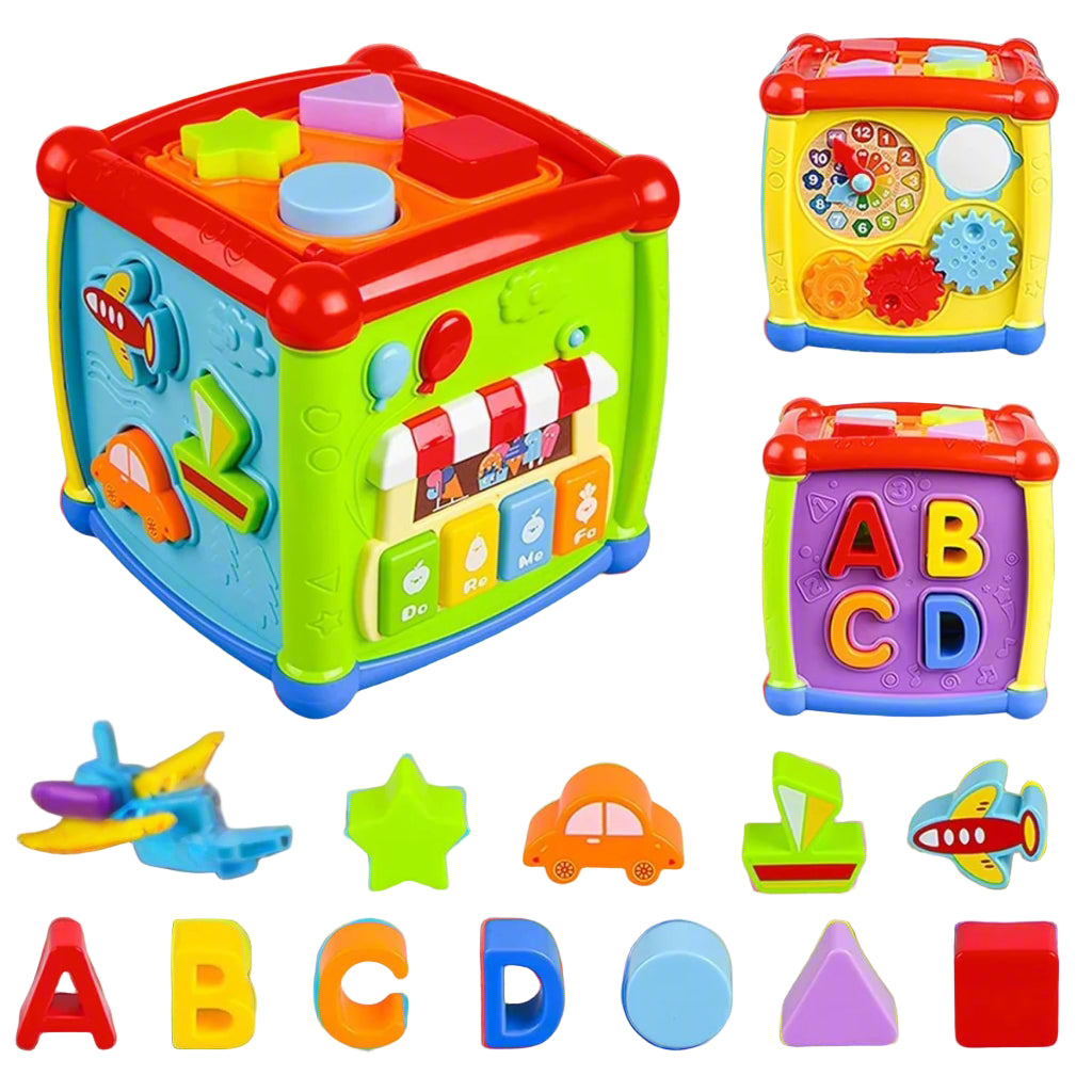 6-in-1 Fancy Cube – Musical, Educational & Learning Fun – Planet Junior