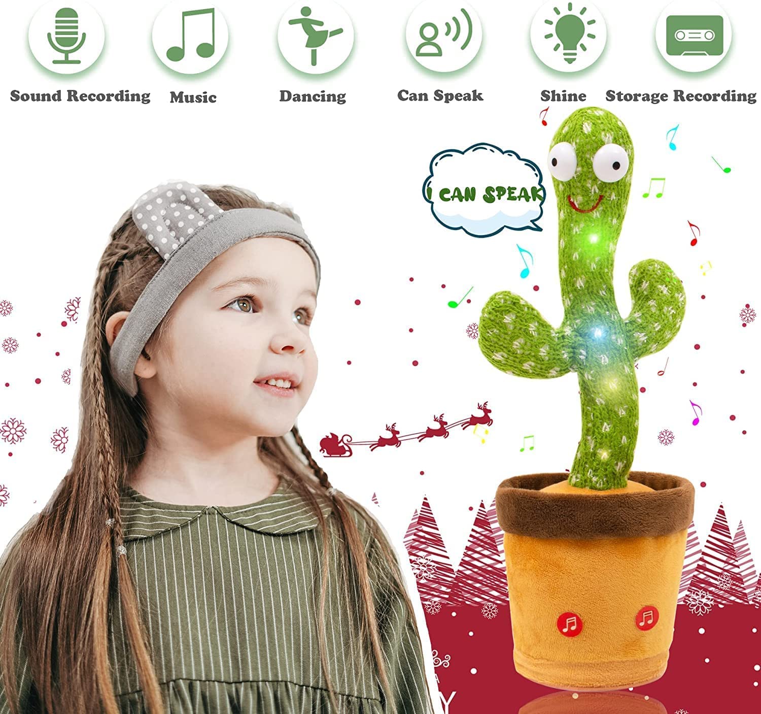 Dancing Talking Cactus Toy with USB Charge – Planet Junior